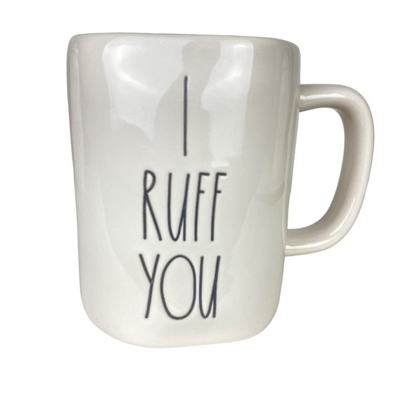 Rae Dunn | Dining | Rae Dunn Valentine I Ruff You White Ceramic Mug ...